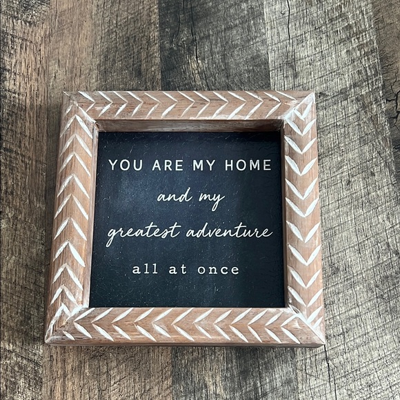 Accents | Rustic Brown And Black Home Accent Frame | Poshmark